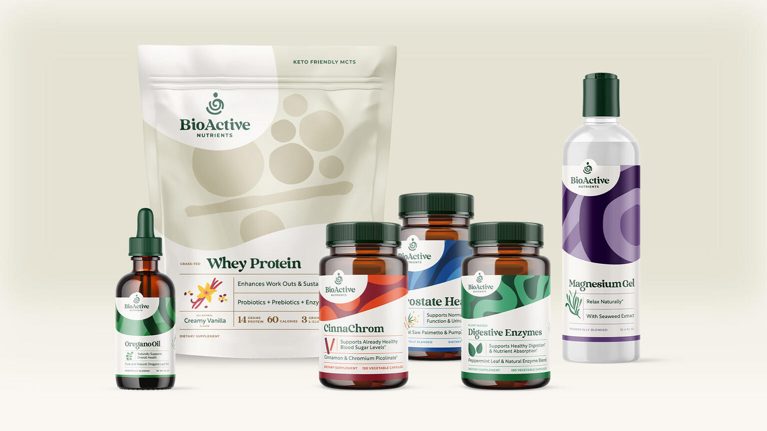 Vitamin Supplement Branding, Package Design | BioActive Nutrients
